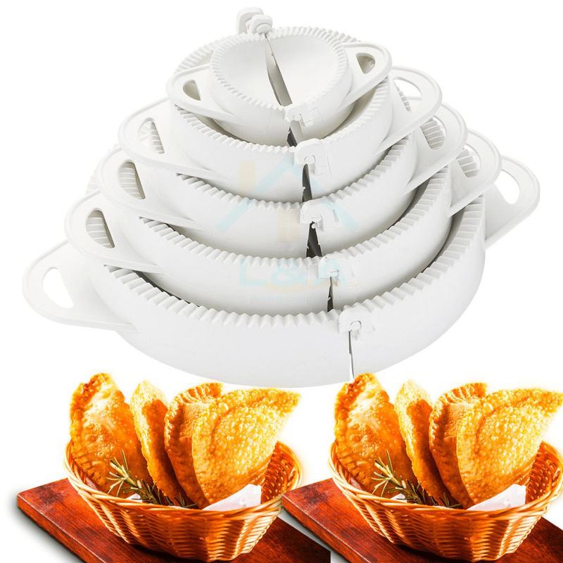 Conjunto Kit 5 Tamanhos Forma Molde Fecha Pastel Salgados Risole Fogaça ...