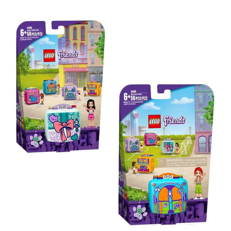 Conjunto LEGO Friends - Cubo Ateliê de Moda da Emma + Cubo de Futebol ...