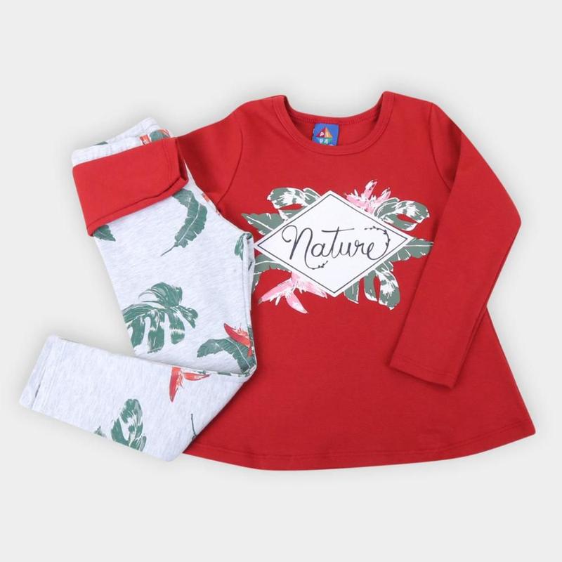 Conjunto Longo Infantil Pipa Nature Feminino - Conjunto Infantil ...