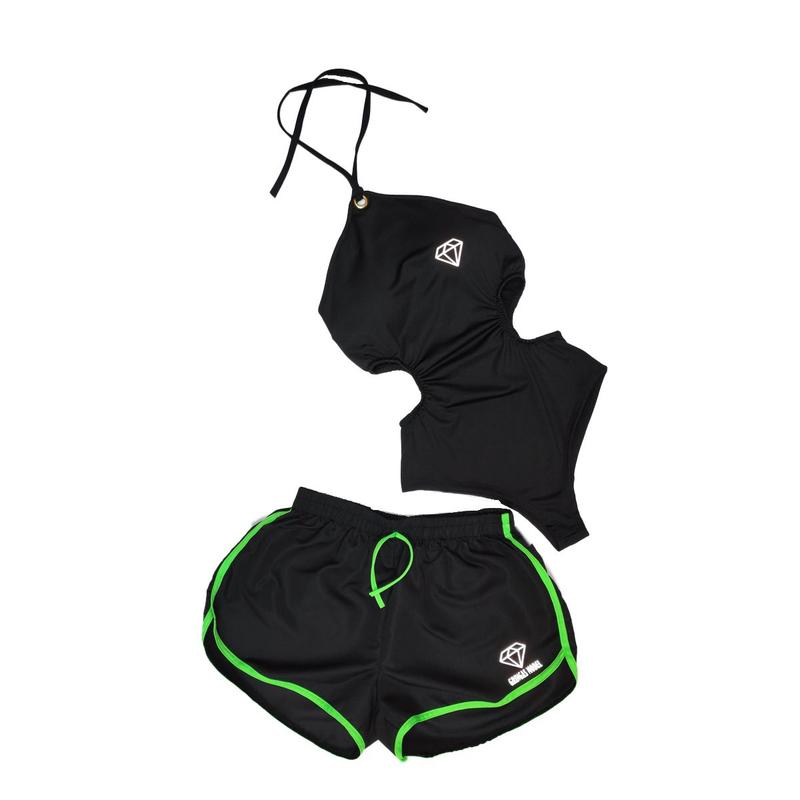 Conjunto Maio Com Bojo Refletivo + Short - Gringas - Gringas Model ...