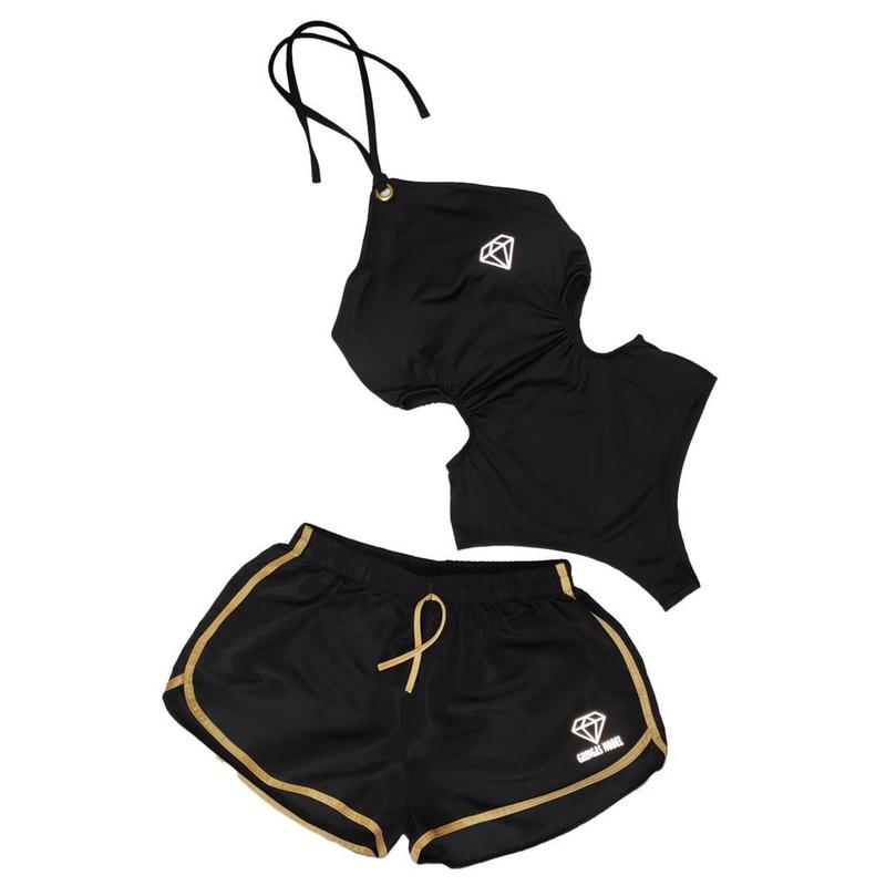 Conjunto Maio Com Bojo Refletivo + Short - Gringas - Gringas Model ...