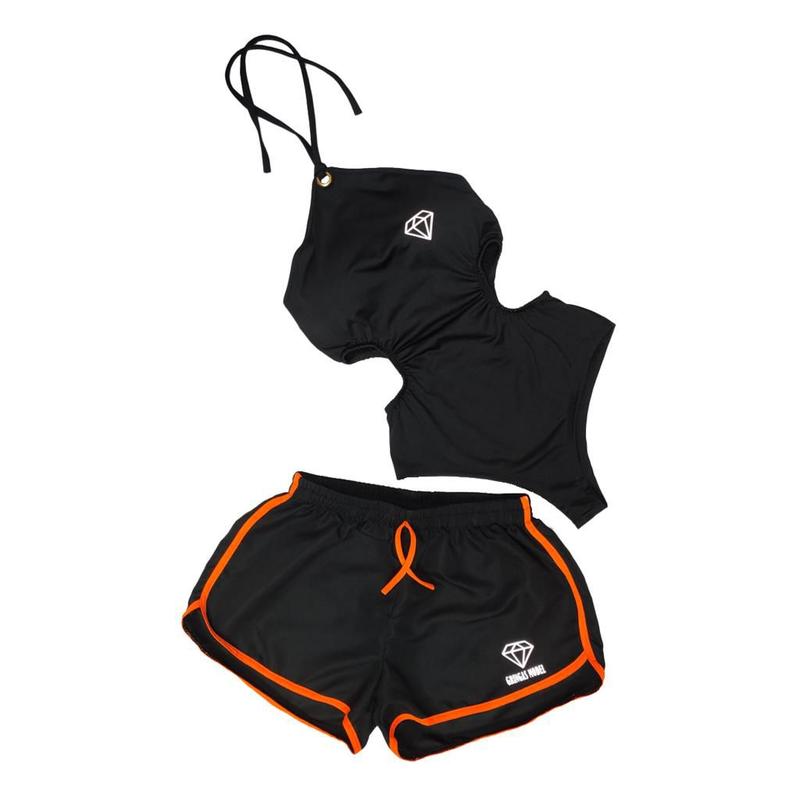Conjunto Maio Com Bojo Refletivo + Short - Gringas - Gringas Model ...