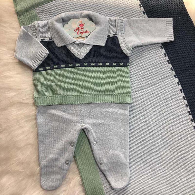 Conjunto Maternidade Menino Bebê Mundo Tiny 50% Algodão - Mimo da ...