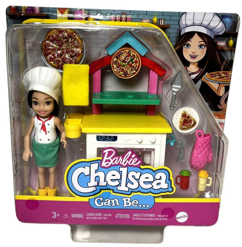 Conjunto Pizzaiola Chef Cozinha De Pizza Pizzaria - Acompanha Acessórios E Boneca Menina Chelsea ...