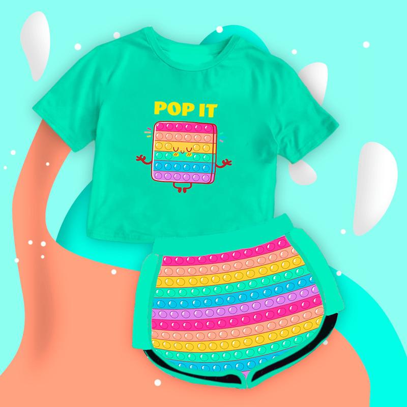 Conjunto Pop It - Fun Kids - Conjunto Infantil - Magazine Luiza