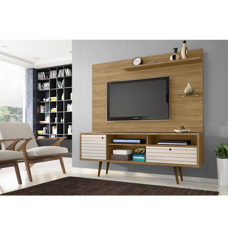Conjunto Rack com Painel para TV até 60 Polegadas esmeralda Móveis ...