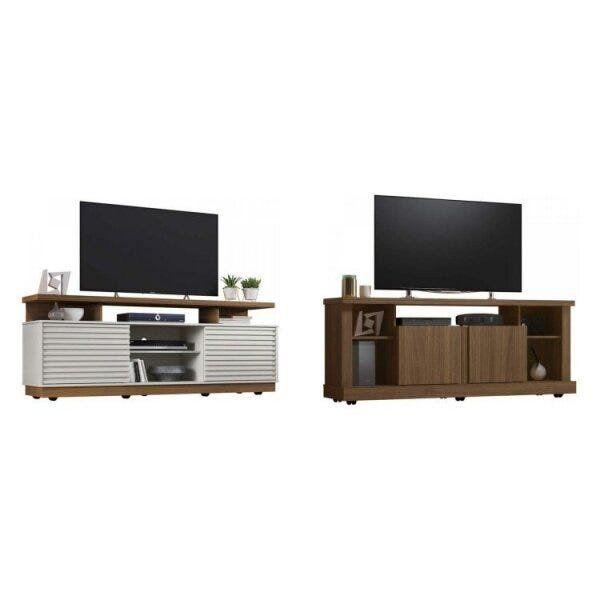 Conjunto Rack para TV New Blumenau e Rack para TV Jeri Espresso Móveis ...