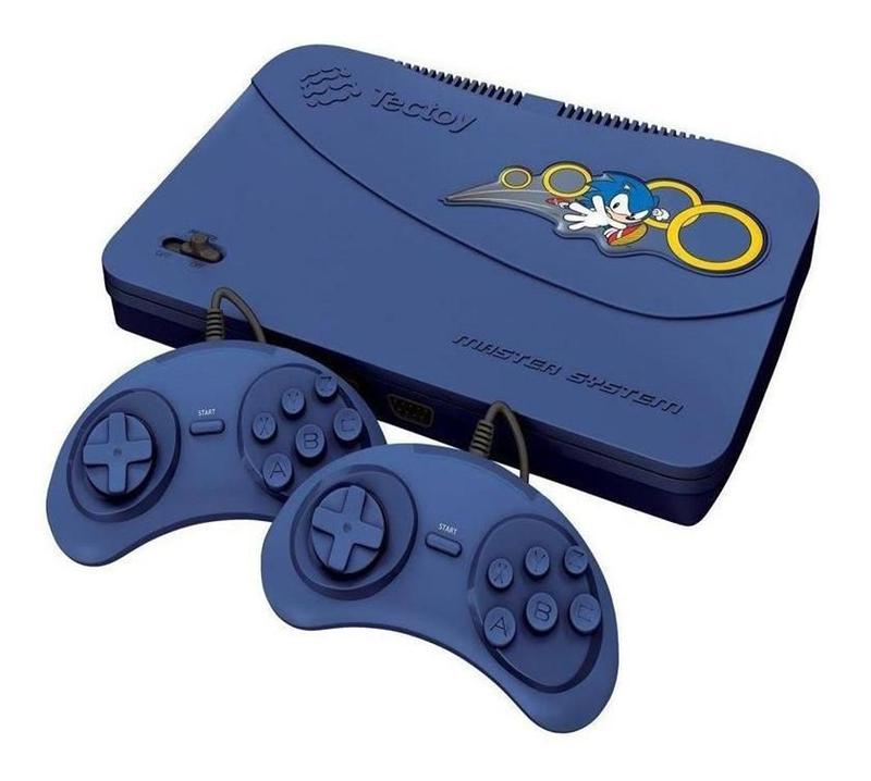 Console Tectoy Sega Master System Evolution Azul 132 Jogos - Master ...