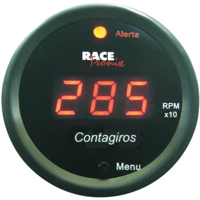 Conta Giro Gm Spin Digital Preto Display Verm - Spto - Velocímetro ...