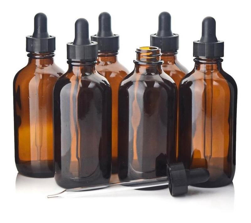 Conta Gotas De Vidro Âmbar De 120Ml Canula E Bulbo Kit 10 - Bimport ...