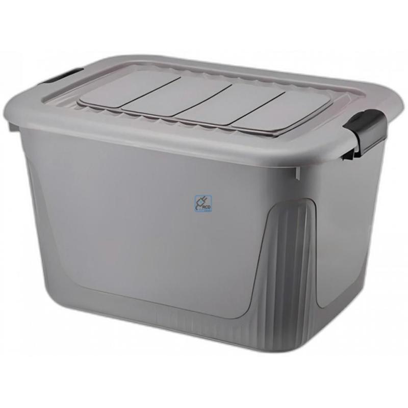 Container Northon C/Roda Cinza 80Lt - plasnorthon - Caixa Organizadora ...