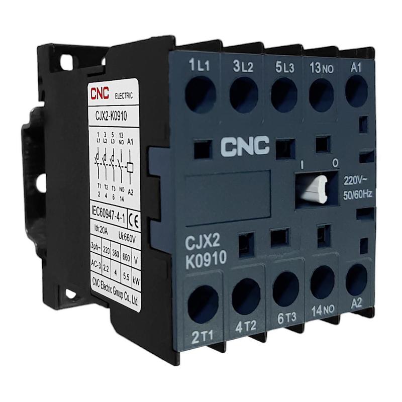 Contator Mini CJX2-K 0910 220V - Cnc - Contator Elétrico - Magazine Luiza