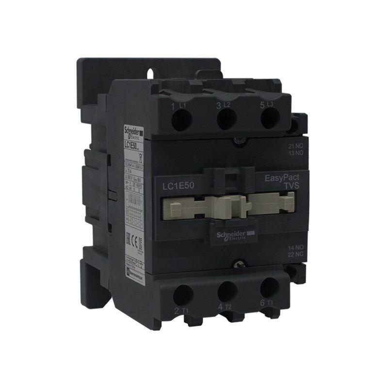 Contator Tripolar LC1E50F7 50A 127VCA 1NA+1NF Schneider - Contator ...