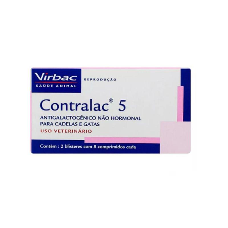 CONTRALAC 5mg - caixa com 16 compr. - Virbac - Farmácia Pet - Magazine ...