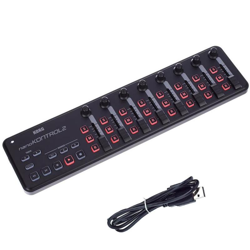 Controlador MIDI Korg Nanokontrol 2 USB Preto 24 Botões - Controladora ...