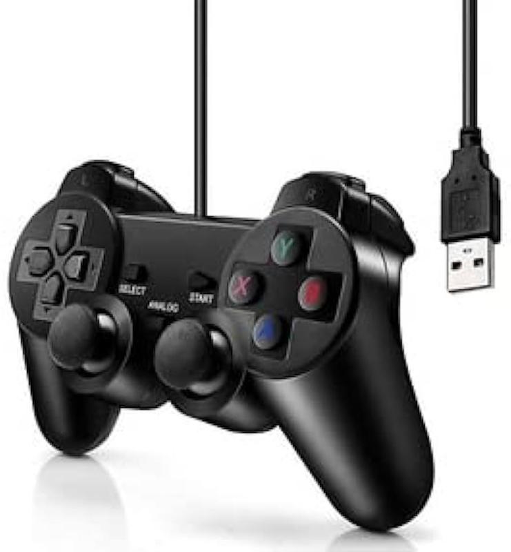 Controle Com Fio Joystic Usb Dual Shock Analogico Pc - Le Excellence ...