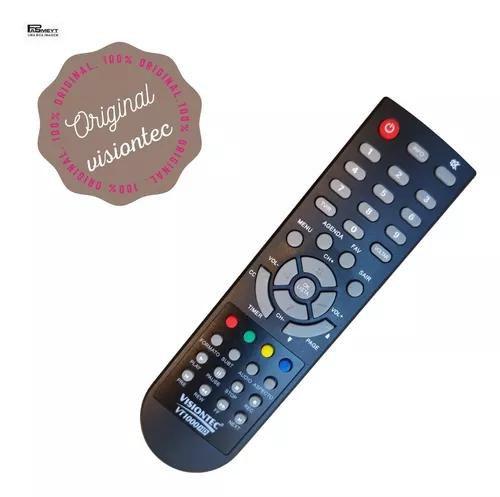 Controle Do Receptor Vt1000 Hd Original - Visiontec - Receptor ...