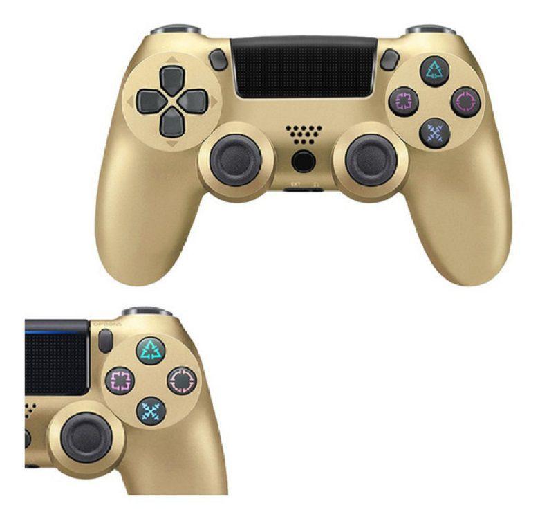 Controle DualShock 4 Ps4 Original Dourado + Cabo Carregador - YBX ...