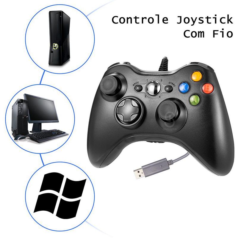 Controle Gamer Pc Manete Com Fio Joystick compatível Xbox One - X-G11 ...