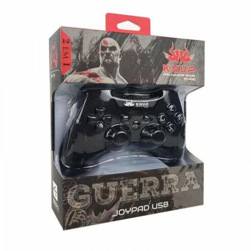 Controle Joystick para PS3 e PC com Fio USB KP-4040 - Knup - Controle ...