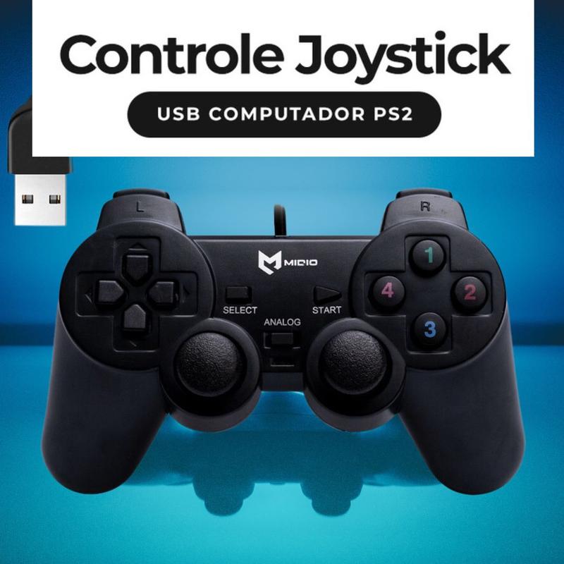 Controle pc joystick para computador gamer entrada usb - C-10 ...
