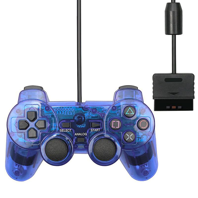 Controle PS2 Transparente Doubleshock 2 c/Fio Analógico - A052 - Bommax ...
