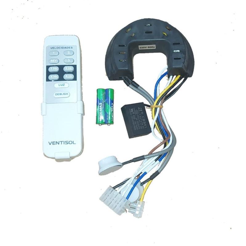Controle + Receptor Ventilador Teto Ventisol 220v - Controle Remoto ...