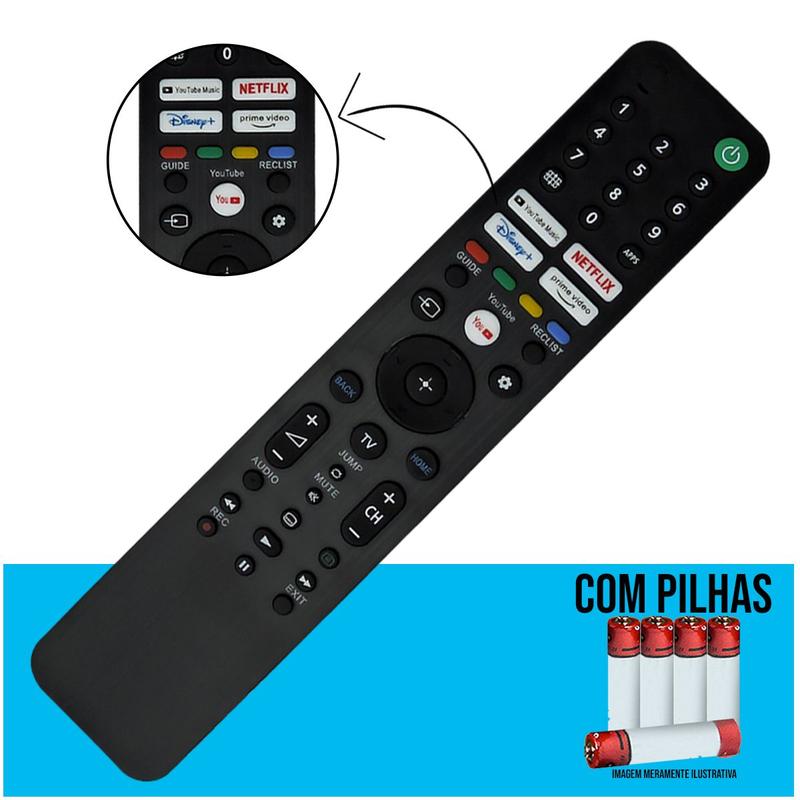 Controle Remoto Compatível com Smart TV Para Sony - Lelong - Controle ...