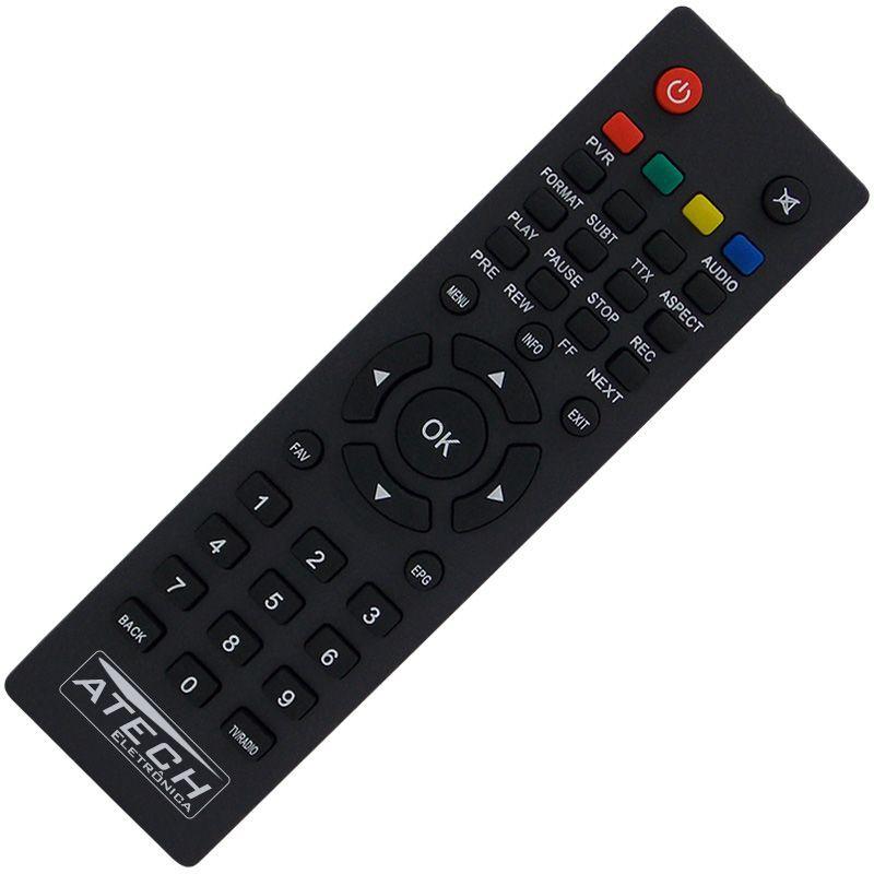 Controle Remoto Conversor Digital Gigasat HDTV-2000S Mini - ATECH ...