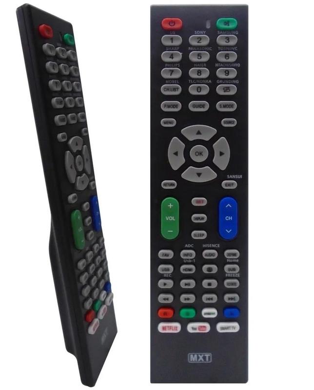 Controle Remoto de TV Para Televisão e Smart Universal Para Várias ...