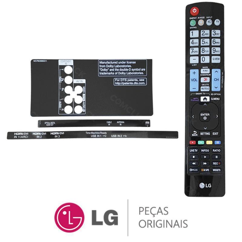 Controle Remoto TV LG 32LV5500, 42LV5500, 47LV5500, 55LV5500 - Controle ...