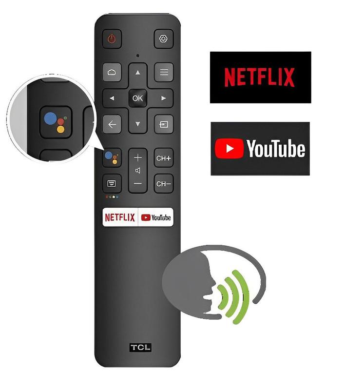 Controle Tv Smart 4k Tcl Semp Com Comando De Voz Original - Semp TCL ...