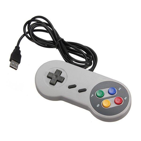 Controle Usb Super Snes Joystick Windows Mac Linux - Mouse - Magazine Luiza