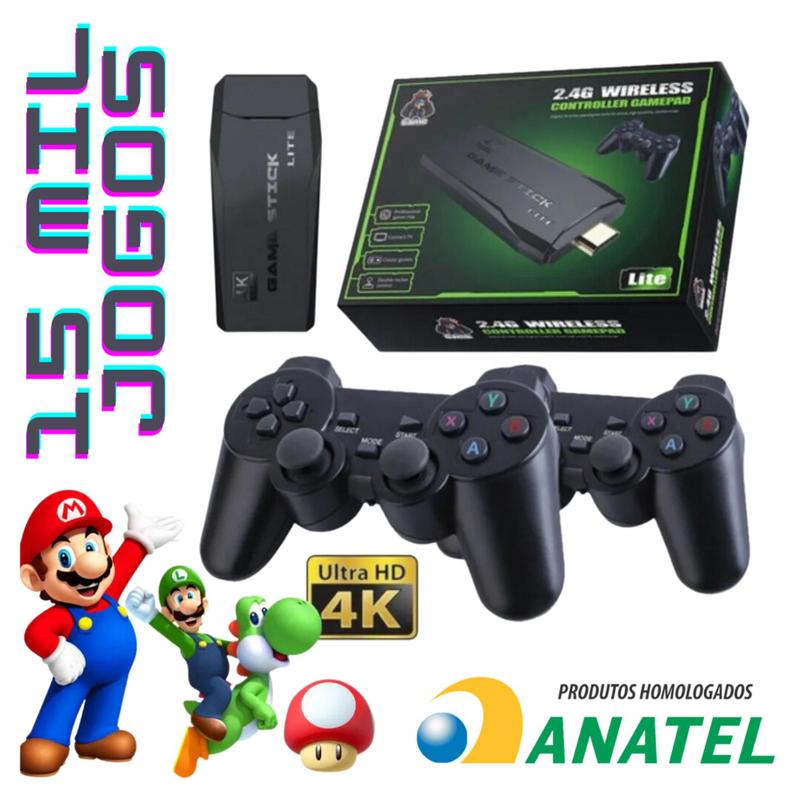 Controller Gamepad 15 MIL JOGOS RETRÔ Stick 4k - Kapbom - Outros Games ...