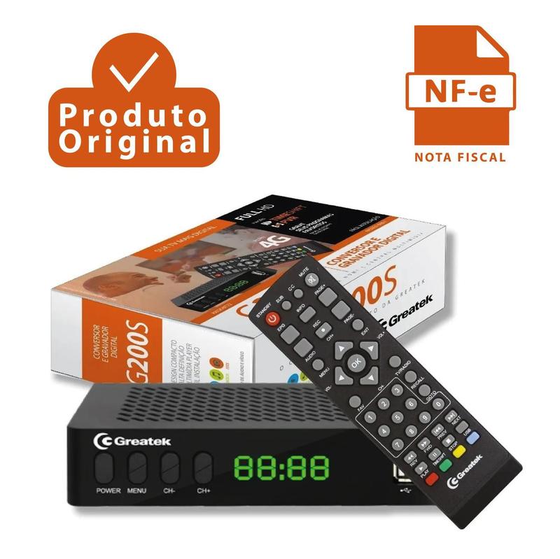 Conversor De Tv Digital Sinal Isdb-t Usb Gravador G200 - Greatek ...