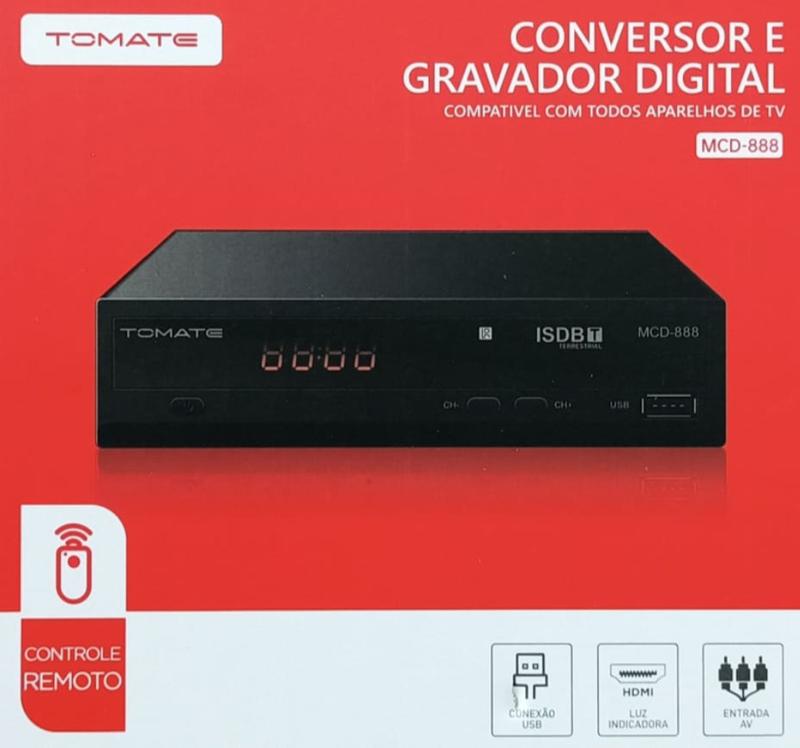 Conversor digital e gravador compativel com todos aparelhos de tv ...