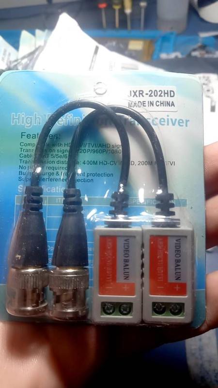 Conversor Televisão Tv Vídeo Balun Utp Passivo HD CVI TVI AH - Online ...