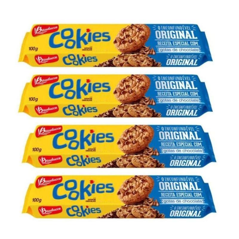 Cookies Bauducco Gotas De Chocolate 100G 4 Pacotes - Cookies - Magazine ...
