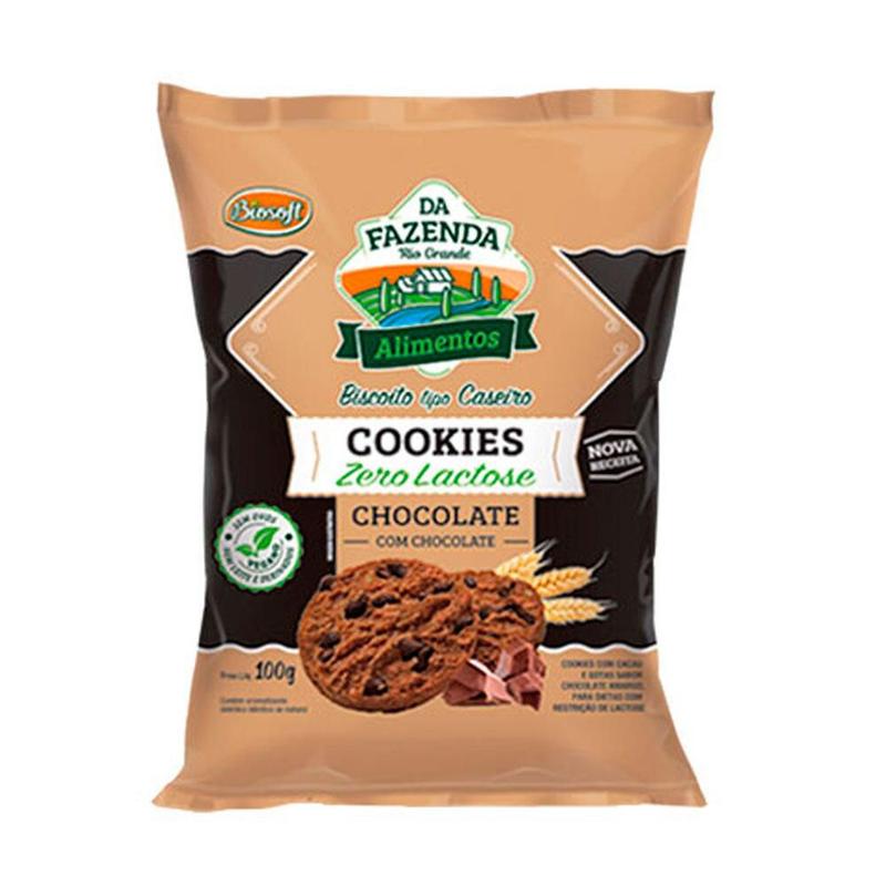 Cookies Chocolate com Gotas Zero Lactose Biosoft 100g - Cookies ...