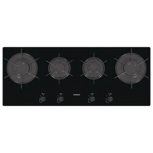 Cooktop a Gás Venax Arena Linear 4Q Preto Bivolt - Cooktop 4 Bocas - Magazine Luiza