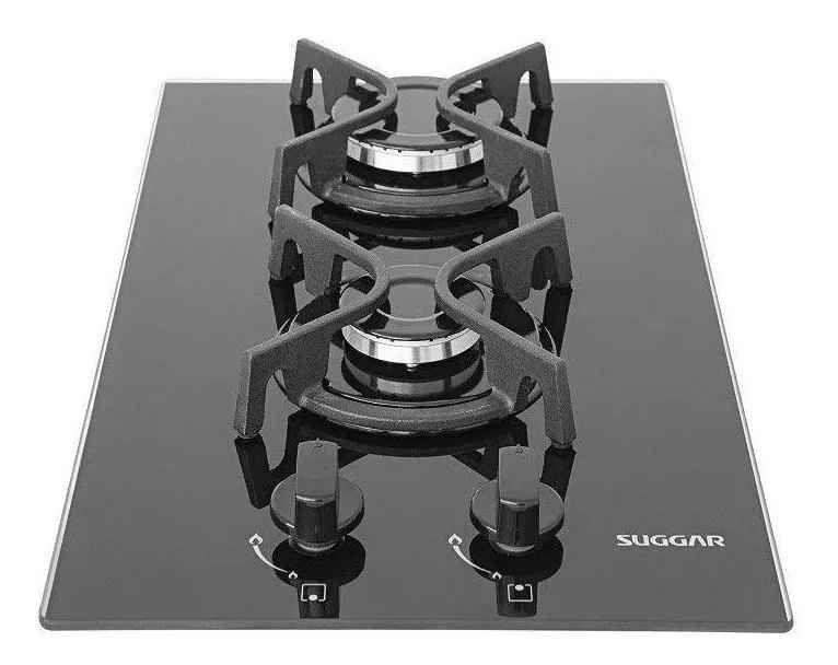 Cooktop mesa de vidro 2 bocas suggar preto fg2002fvp bivolt - Cooktop 2 ...