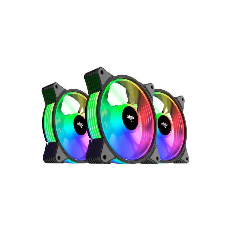 Cooler Fan Aigo Ar12 Kit 3In1 Argb Preta S Controle - Peças para ...