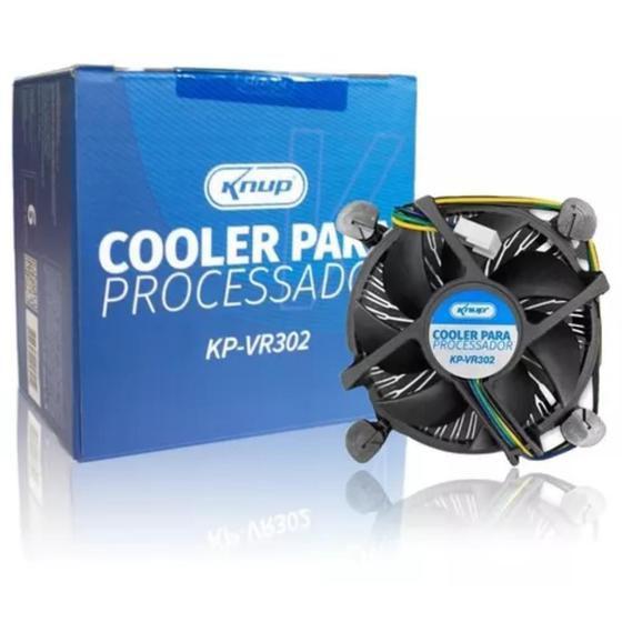Cooler Kcool P/ Processador Intel 90mm 4 Pinos Knup KP-VR302 - Peças ...