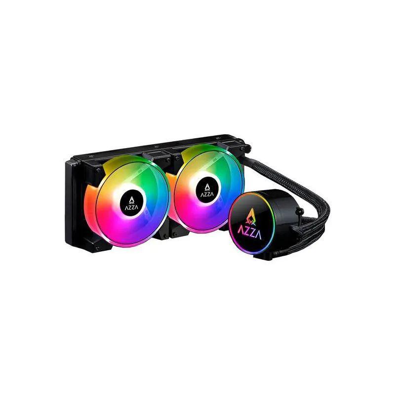 Cooler Para Processador Cpu Azza Blizzard 240 Lcaz 240R Argb Com ...