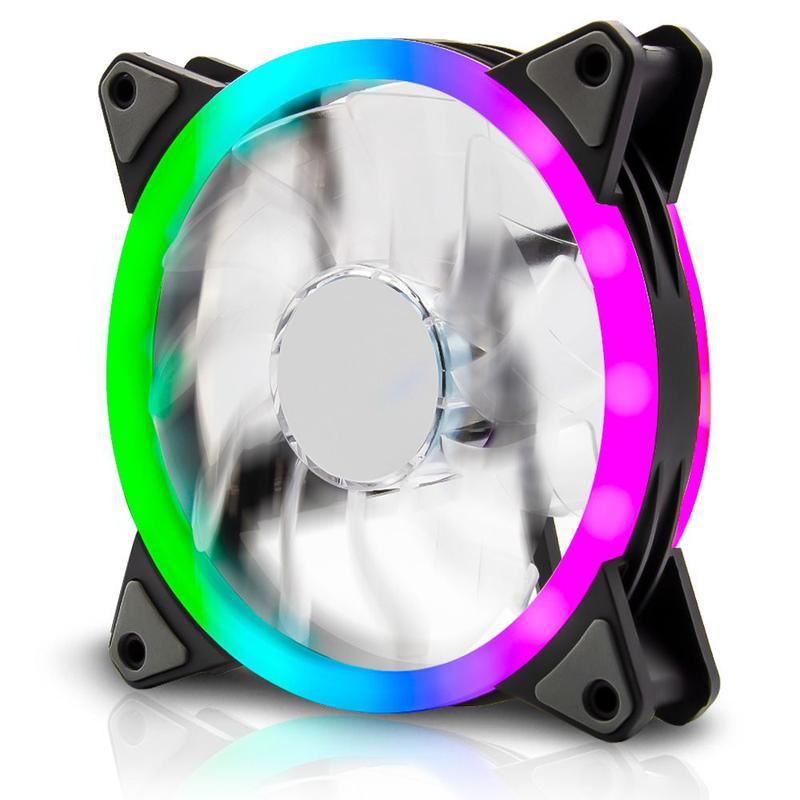 Cooler Pc Led Rgb Air Fan Para Cpu Silencioso Potente 120mm - Knup ...