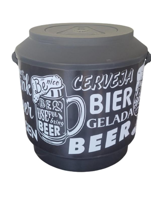 Cooler Térmico 30 Latas Cerveja Bebidas Preto Adesivado - Ceci Decor ...