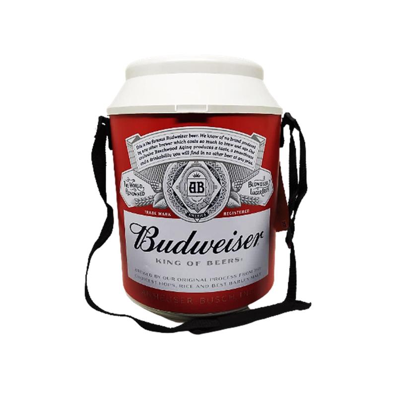 Cooler Térmico Budweiser Personalizado 12 Litros P até 16 Latas Cerveja ...