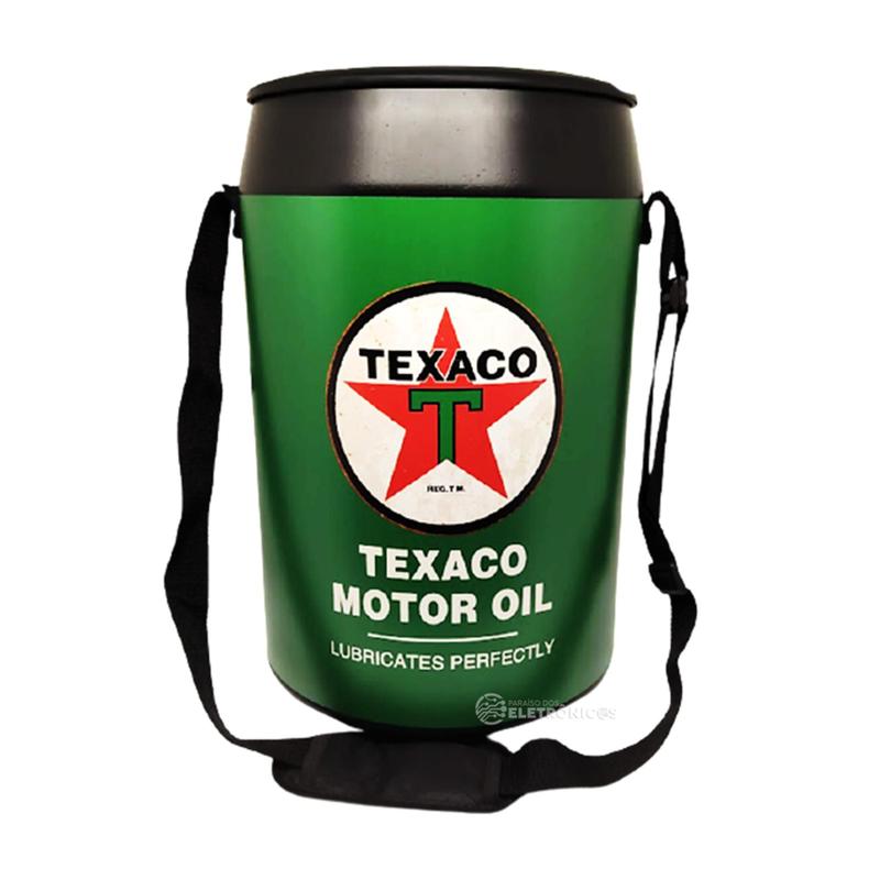 Cooler Térmico Texaco Personalizado 22 Litros P até 30 Latas Cerveja ...