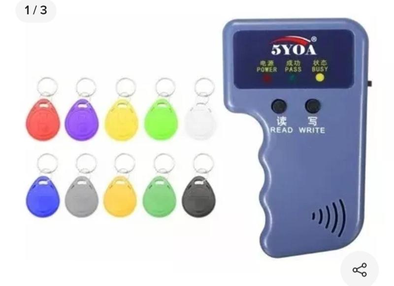 copiador de tag leitor 125 khz rfid duplicador +10 tag grat - vilavelha ...