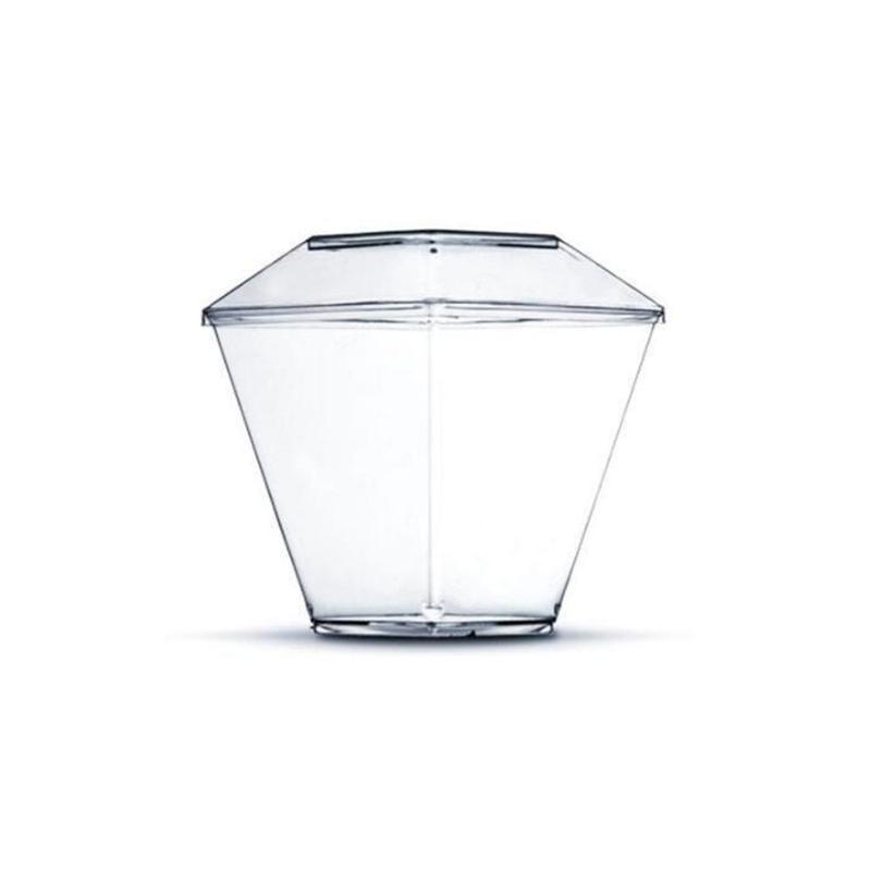 Copo Acrílico com Tampa Transparente 100 Ml 10 U Plastilânia - Copos ...